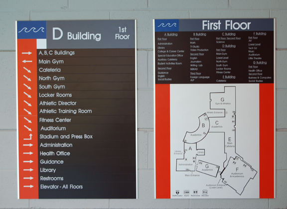 Campus Wayfinding Signs